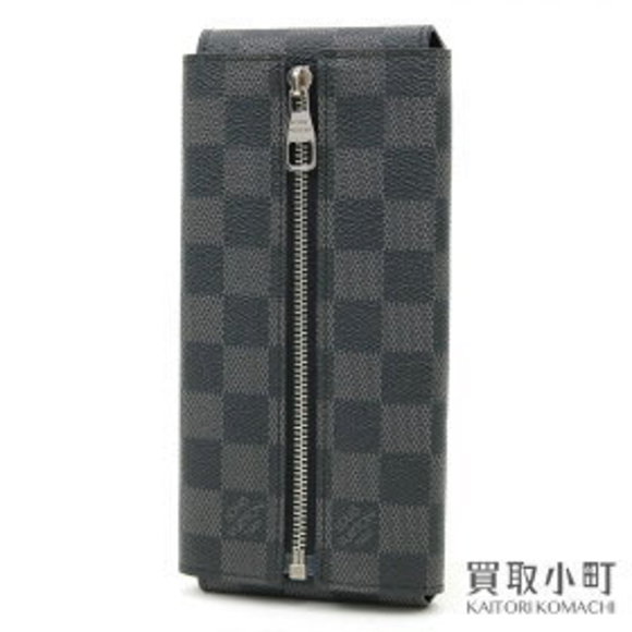 Louis Vuitton | Bags | Louis Vuitton Ecuee Graphite Black Leather ...